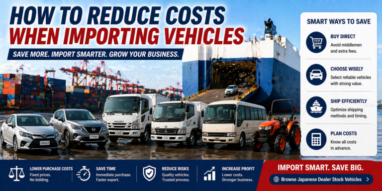How to Reduce Costs When Importing Vehicles